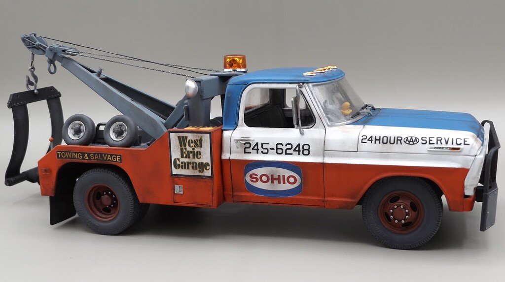 Here we go again: 1972 Moebius Ford F-350 Tow Truck - Modeling Subjects ...