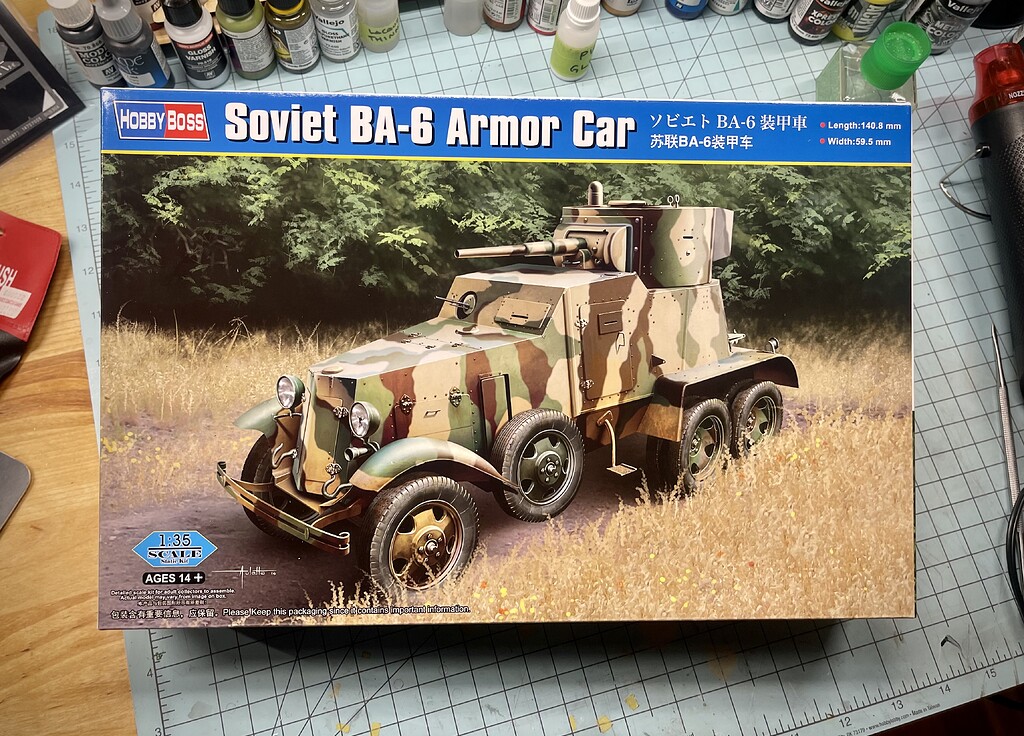 WIP: Hobbyboss 1/35 BA-6 Soviet Armored Car - Armor - Finescale Modeler Forum