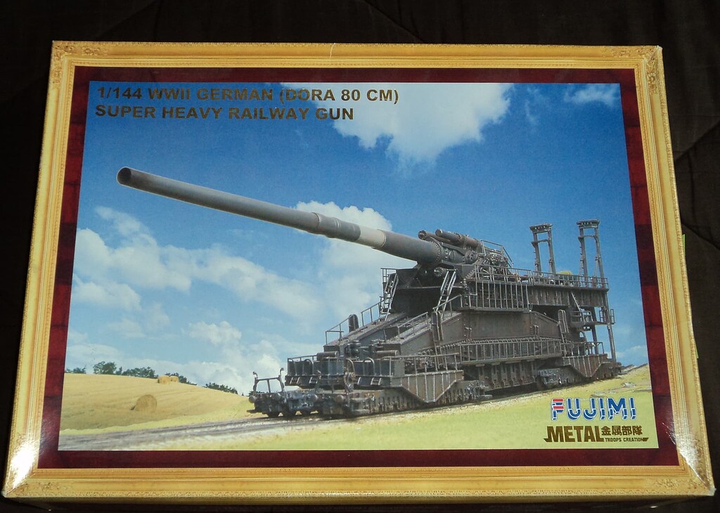 Upgrading the Fujimi 1/144 scale DORA railway gun model kit - Armor ...
