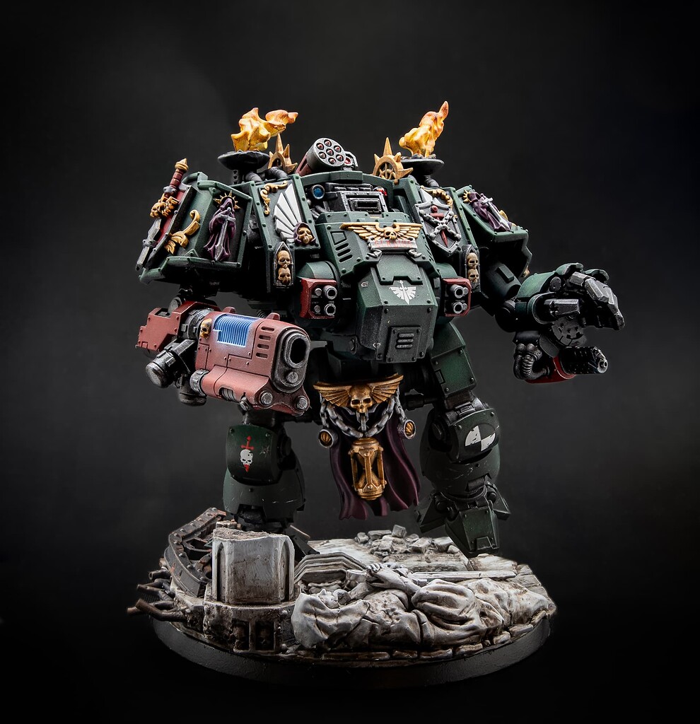 40K Redemptor Dreadnought -- Dark Angels - Science Fiction - Finescale Modeler Forum