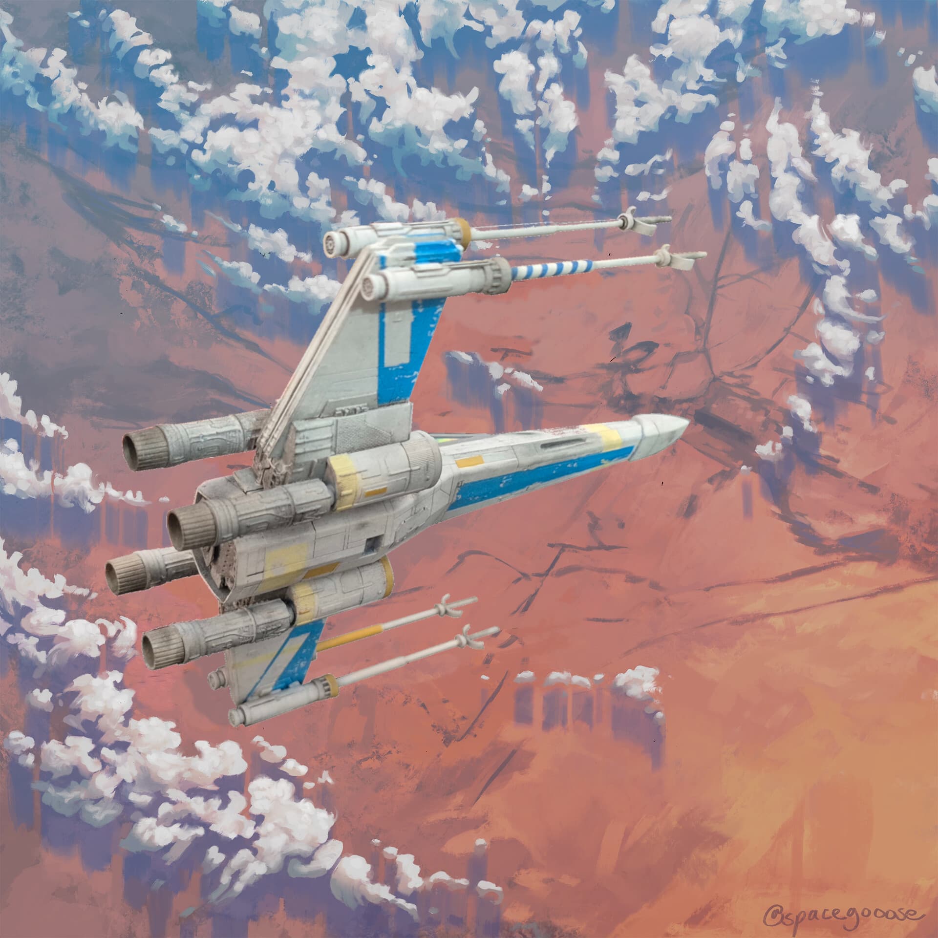 Spacegooose X-wing - Science Fiction - Finescale Modeler Forum