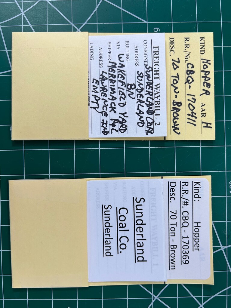 Simplified Car Cards and Waybills - Model Railroader - Trains.com Forums