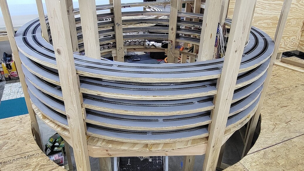 Ho track laying HELIX & Magnetic coupling - Layouts and layout building ...