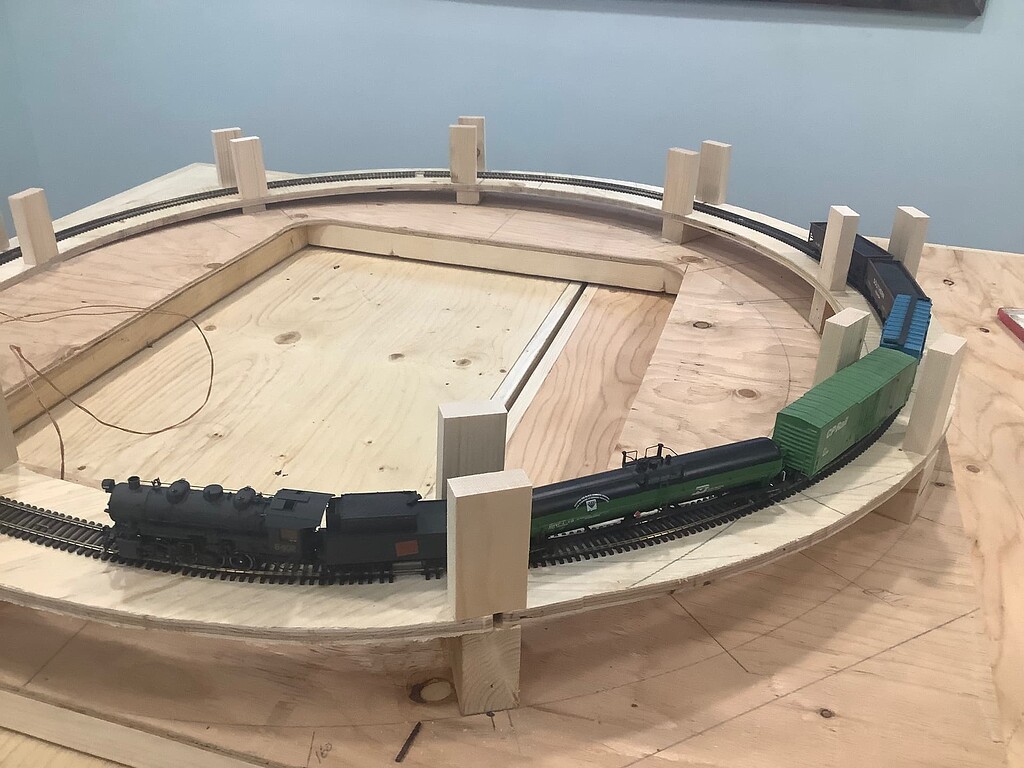 Ho track laying HELIX & Magnetic coupling - Layouts and layout building ...
