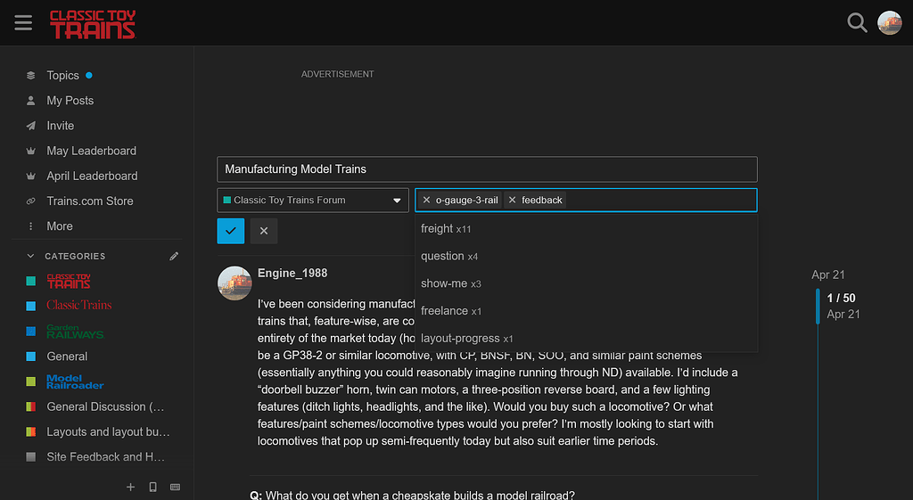 Making New Tags - General - Trains.com Forums