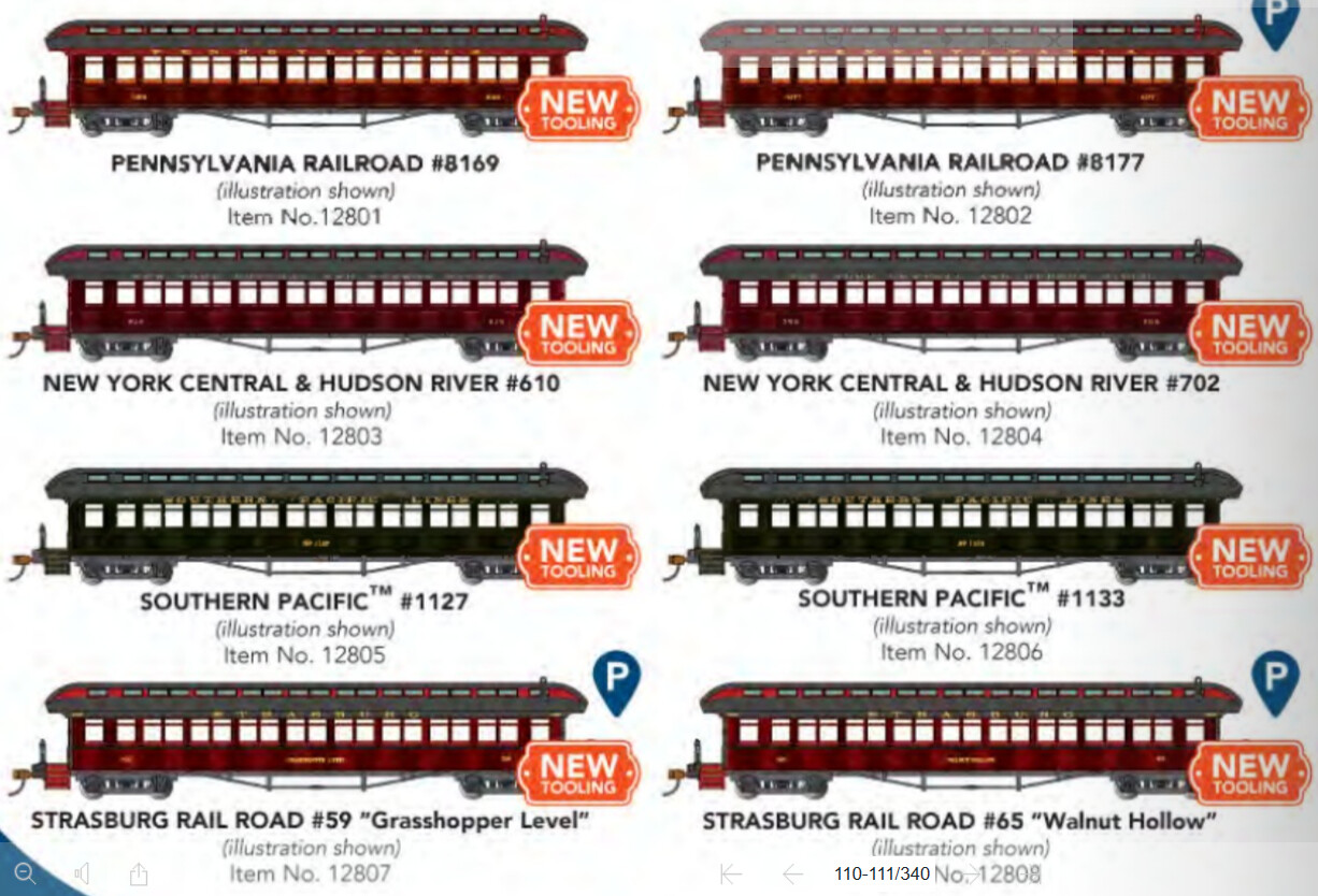 Strasburg RR 68' coach, and Walkover Seats - Prototype information for ...