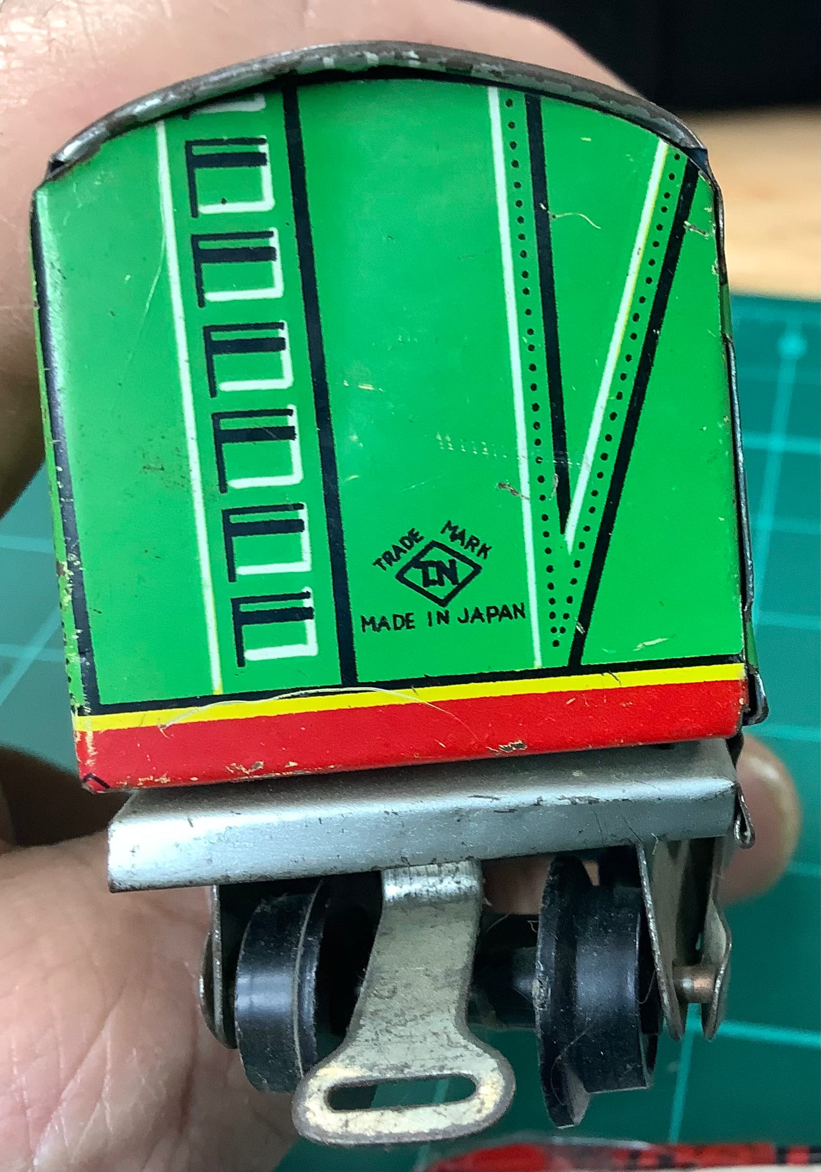 Any ideas as to the vintage or history of this tin box car possibly HO ...