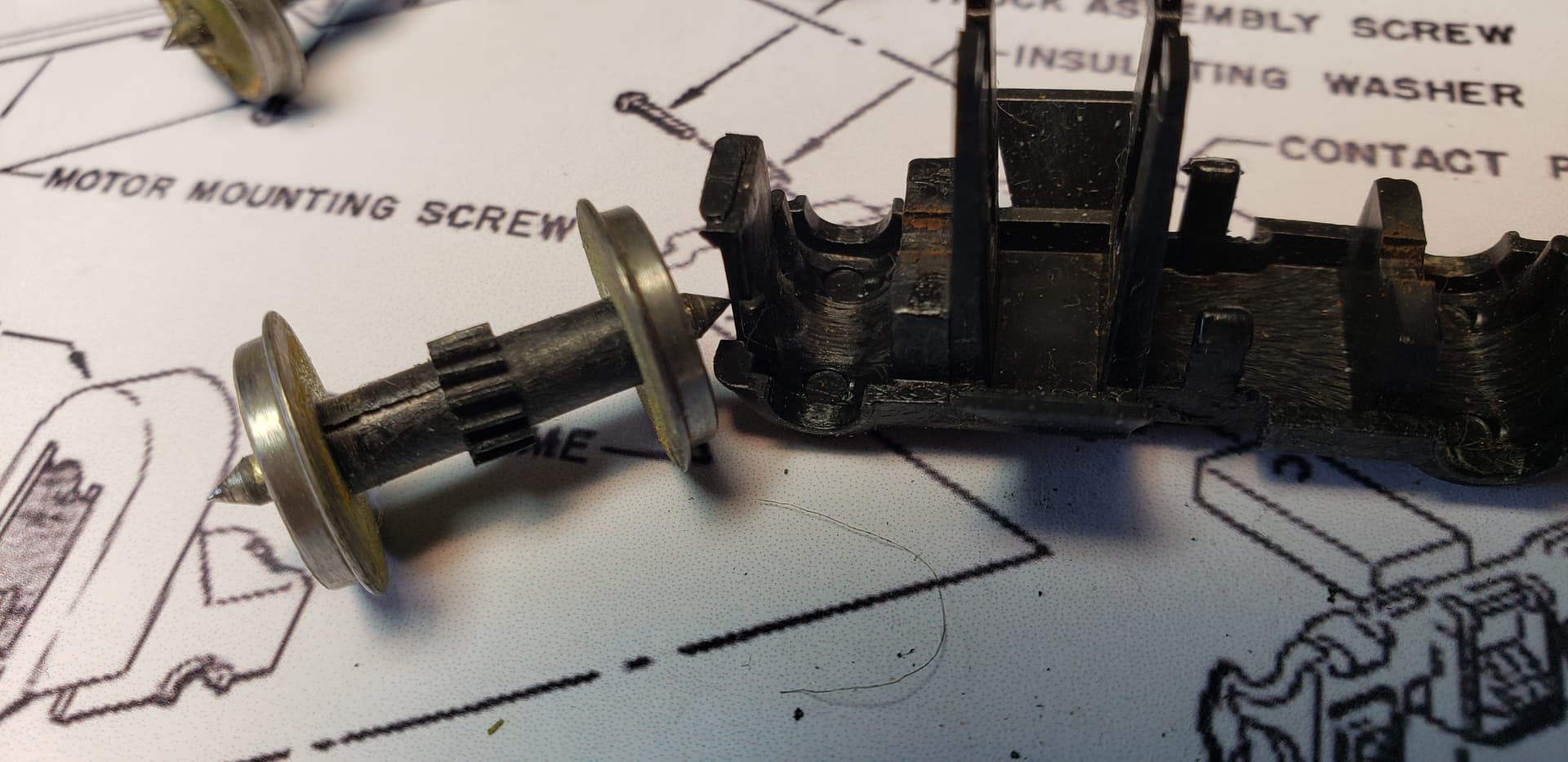 Athearn (I think) Rectifier locomotive drive truck sticking - Model ...