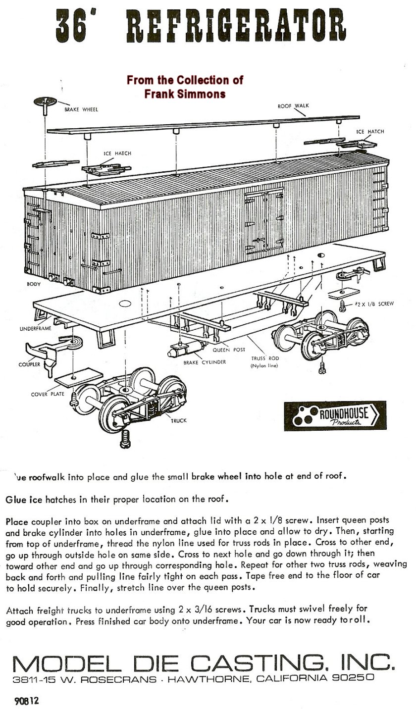 Old Roundhouse assembly instructions - General - Trains.com Forums